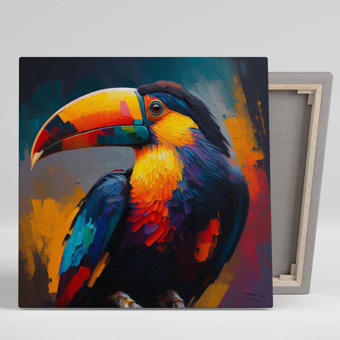 Taucon Bird Wall Decor, Canvas or Poster, Wildlife Art, Animal Art ...