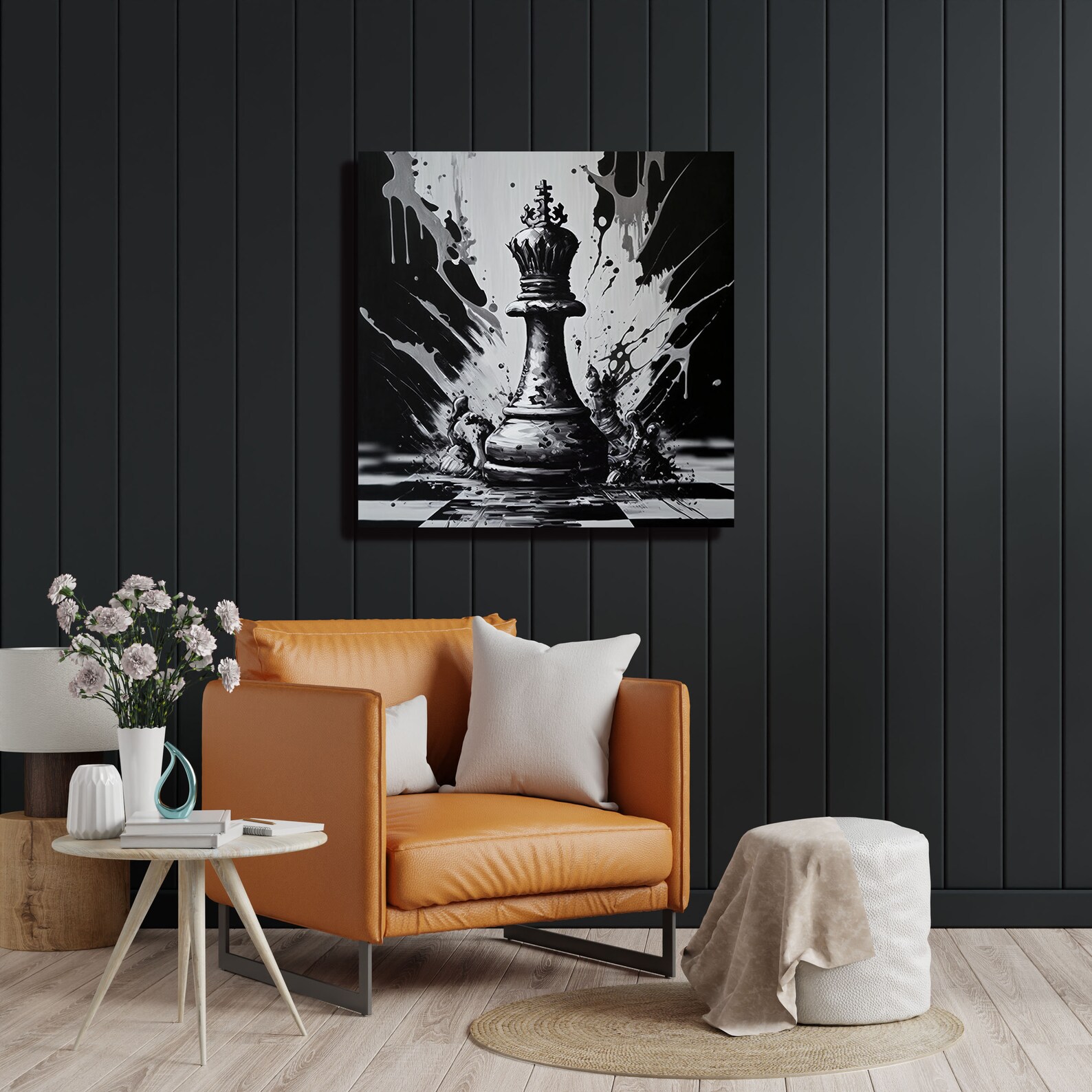 Chess Wall Art, Wall Decor, Canvas or Poster, Chess Decor, Chess Pieces ...