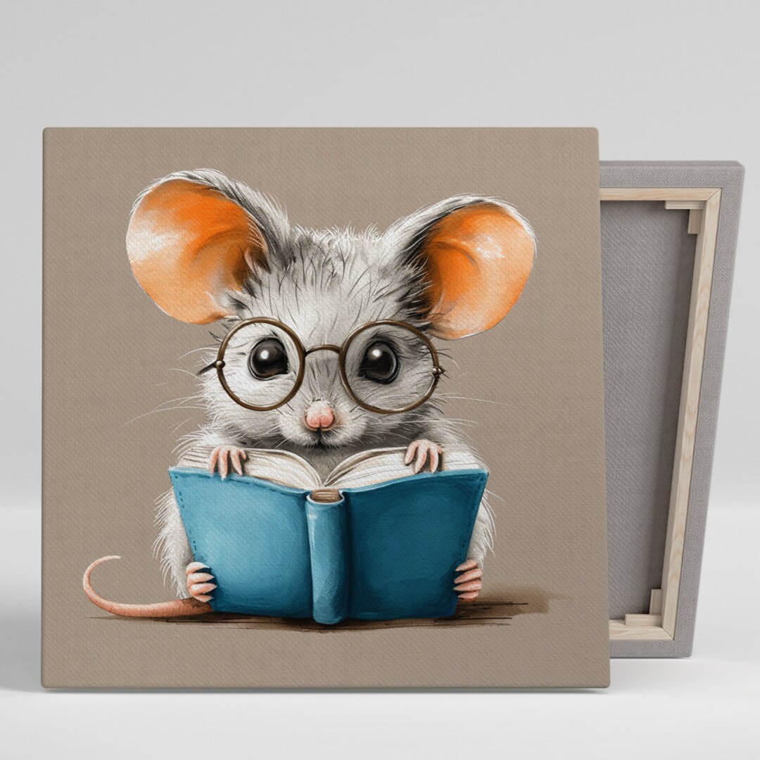 Mouse Adventure Wall Art, Canvas or Poster, Whimsical Animal Decor ...