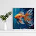 Goldfish Art Aquarium, Canvas or Poster, Fish Wall Art, Fancy Goldfish ...
