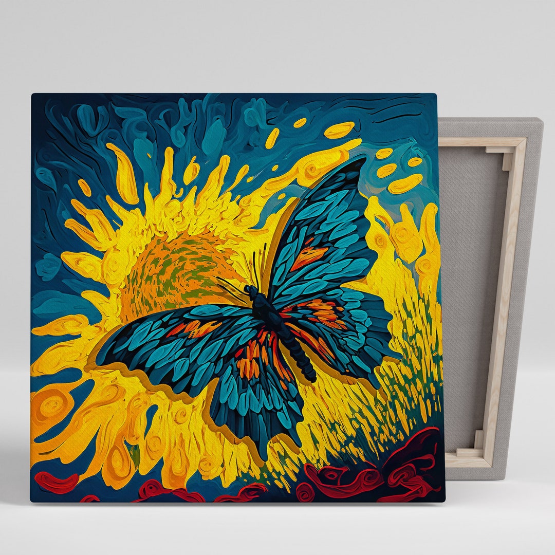 Colorful Butterfly Wall Art, Canvas or Poster, Girl's Room Decor ...