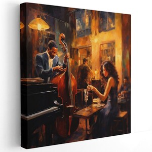 Jazz Wall Decor, Canvas or Poster, Musical Instruments, Jazz Band Art ...