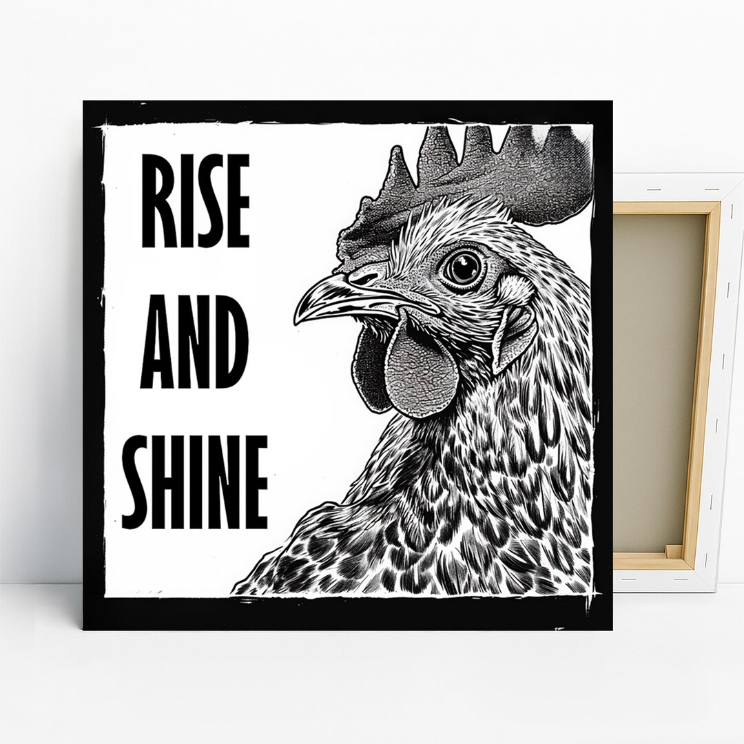 Rooster Art, Poster or Canvas, Graffiti Pop Art Modern Decor, Living ...