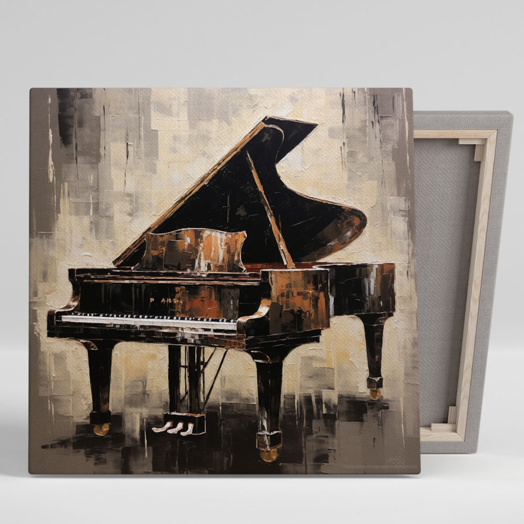 Grand Piano Wall Art, Canvas or Poster, Piano Wall Decor, Musical Wall ...