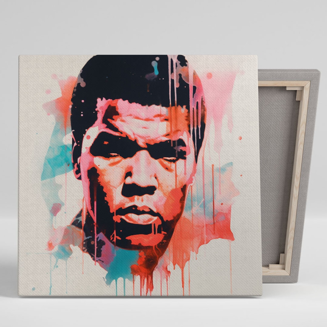 Muhammad Ali Art, Canvas or Poster, Boxing Legend Art, Living Room ...