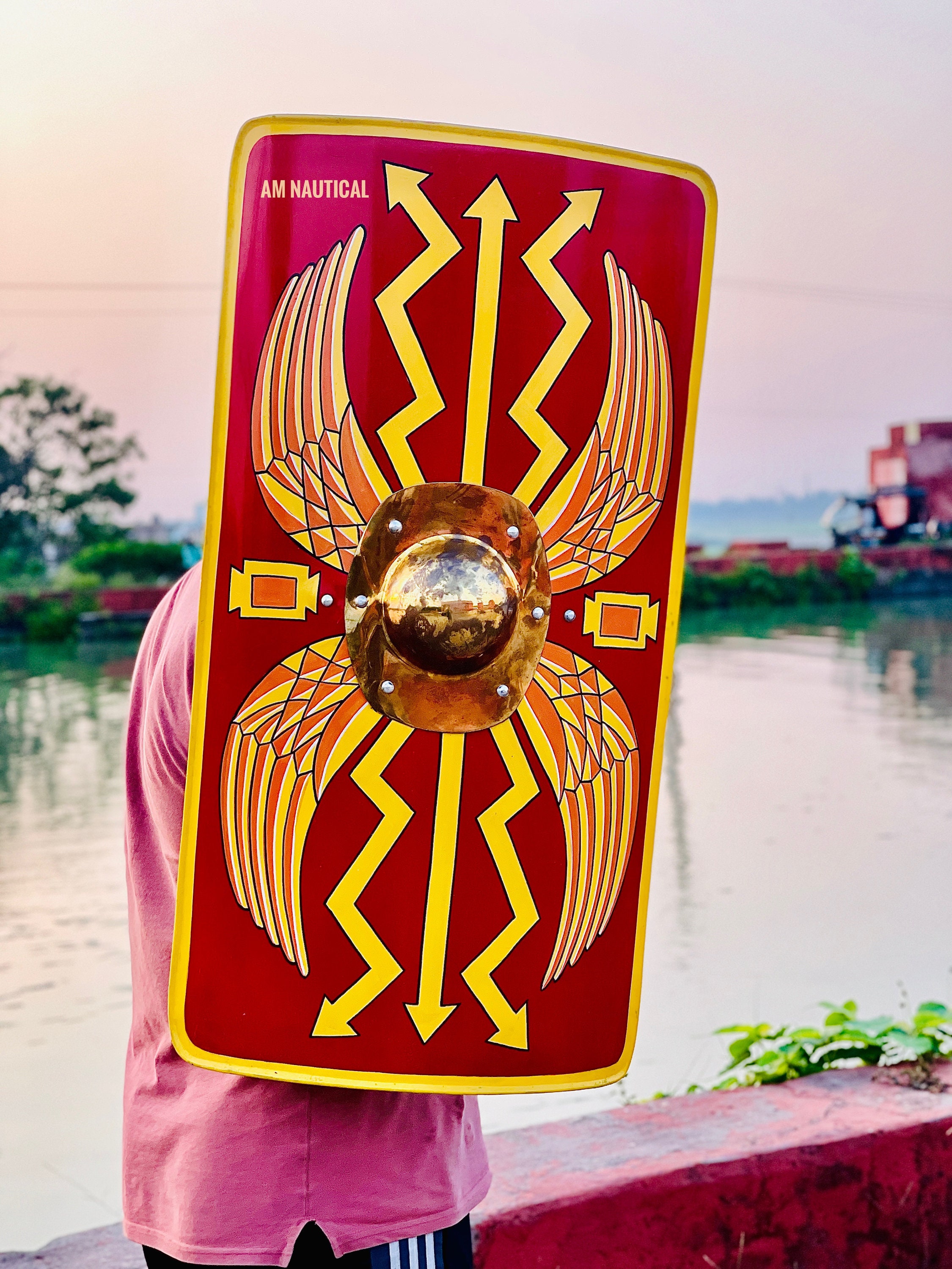 Medieval Roman Shield Valhalla Viking Shield Battle Ready Shield for ...