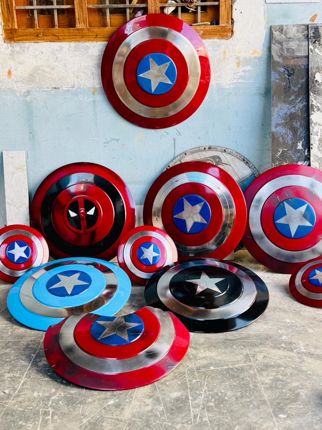 Captain America Shield: High-quality Metal Wall Art for Cosplay Fans ...