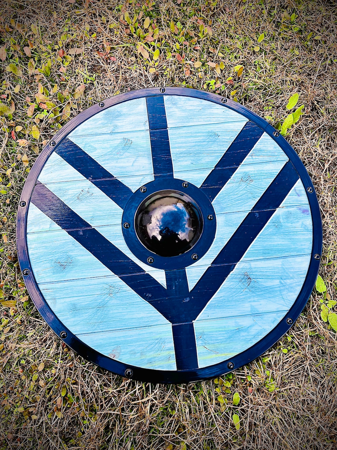 Viking Wooden Shield Battle-ready Shield Wooden Shield Ragnar Viking ...