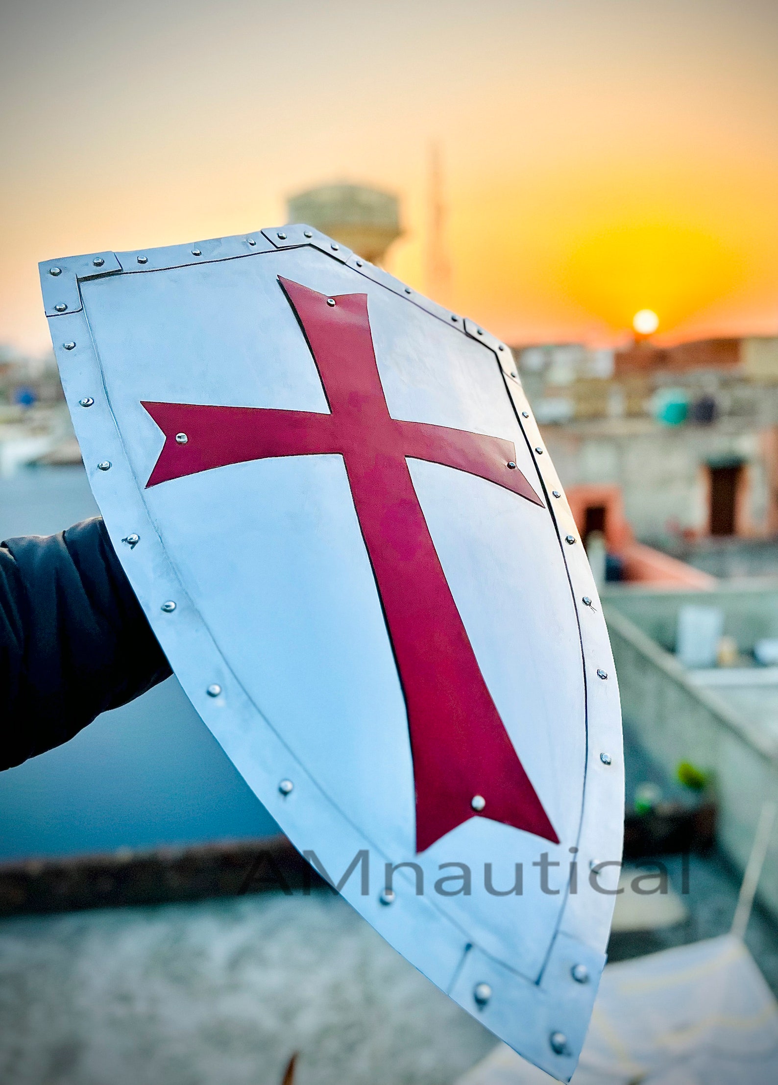 Templar Cross Shield - Gladiator Mask - Templar Shield Best Replica ...