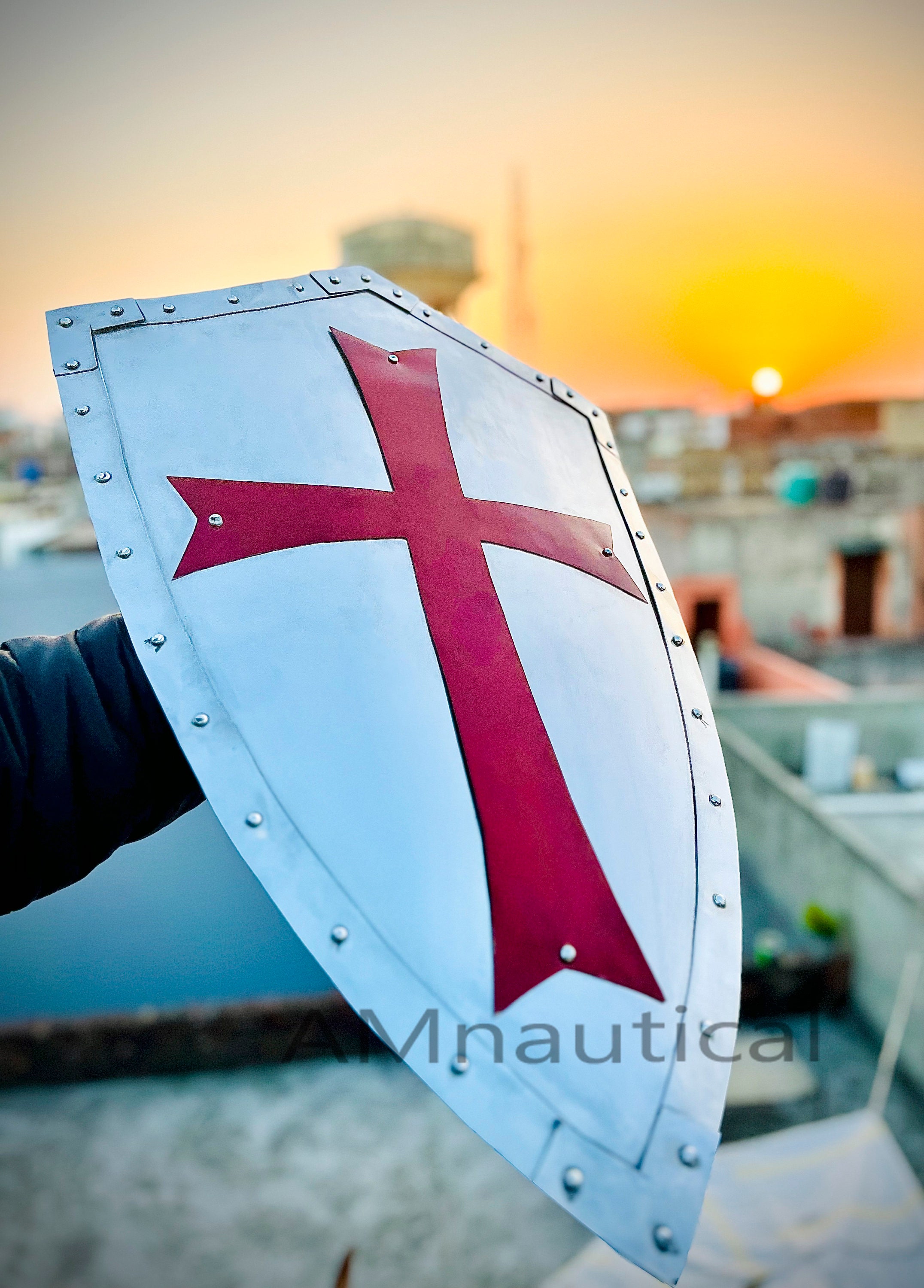 Templar Cross Shield - Gladiator Mask - Templar Shield Best Replica ...