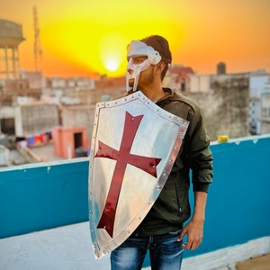 Templar Cross Shield - Gladiator Mask - Templar Shield Best Replica ...
