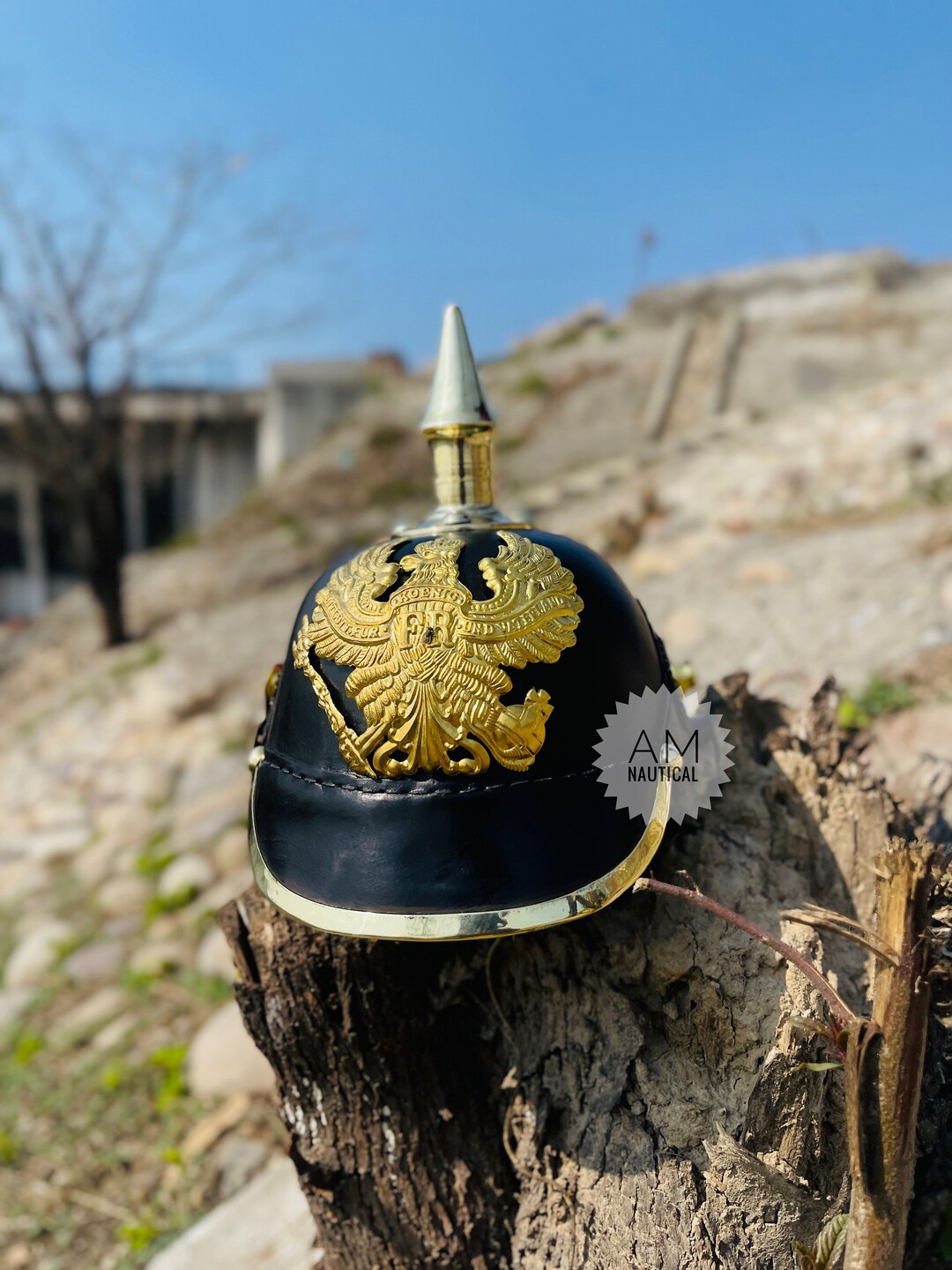 German Bavarian Model 1896 Line Infantry Long Spiked Prussian Pickel ...