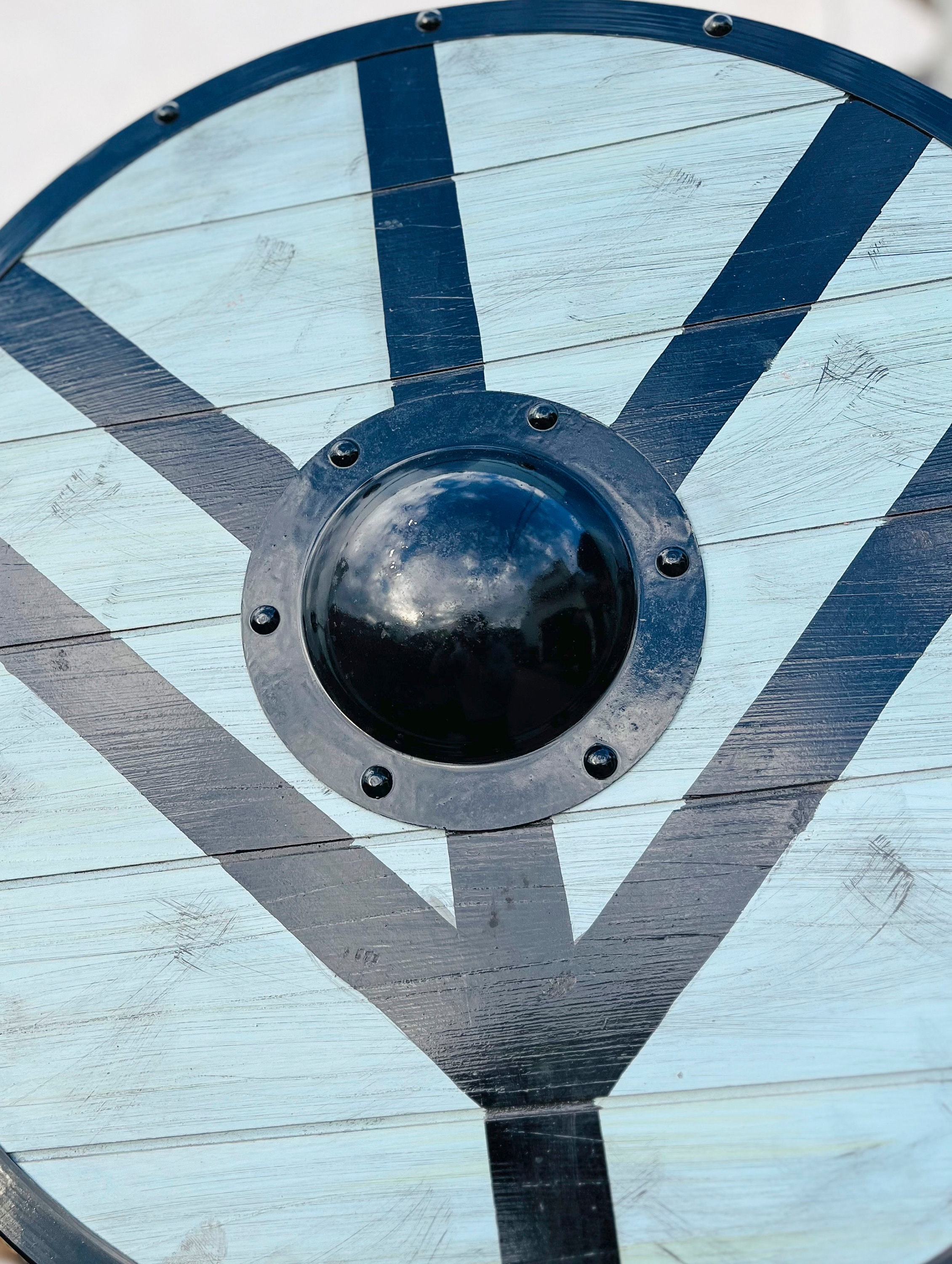 Viking Wooden Shield Battle-ready Shield Wooden Shield Ragnar Viking ...