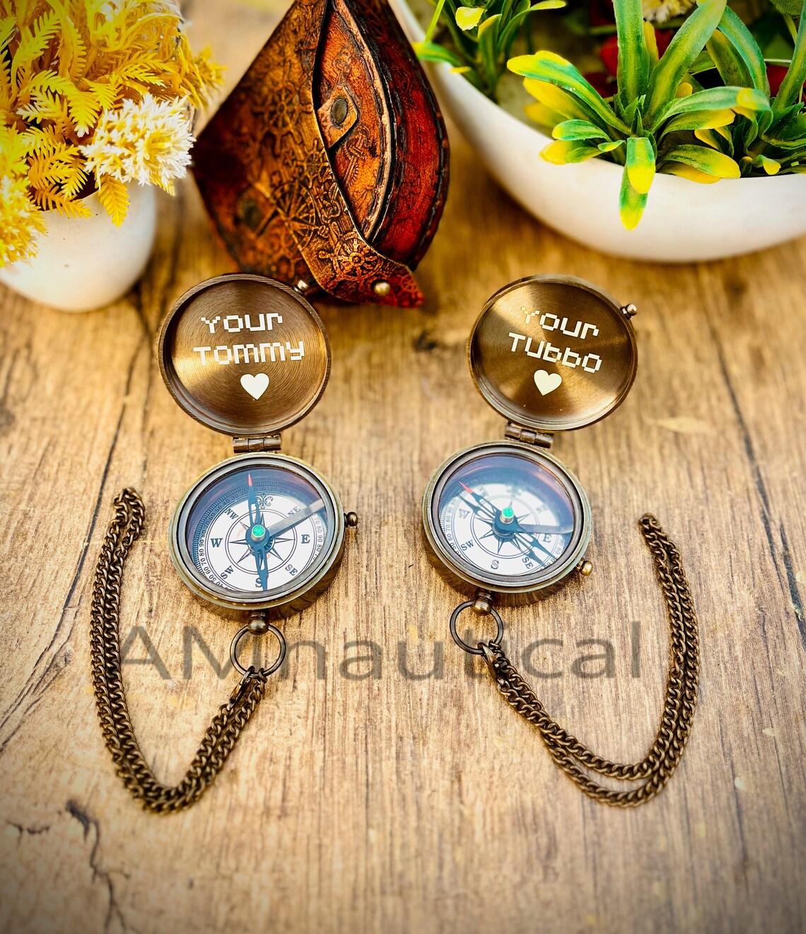 Your Tommy Your Tubbo Personalized Brass Compass Custom - Etsy