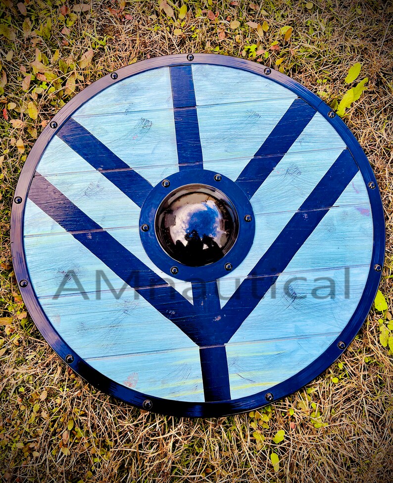 Viking Wooden Shield Battle-ready Shield Wooden Shield Ragnar Viking ...