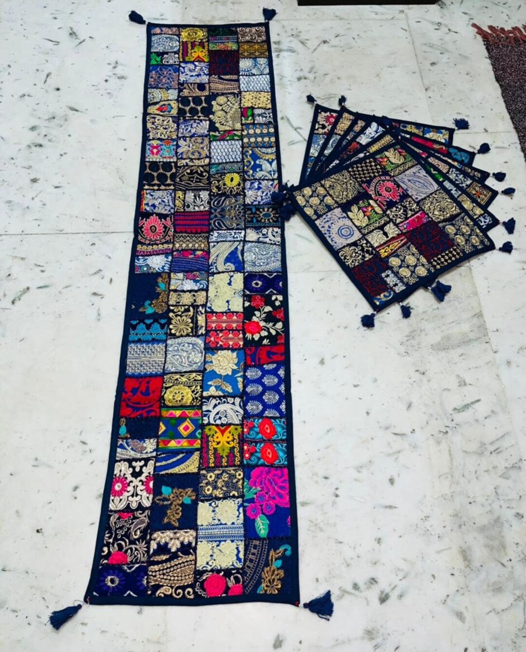 Mat Runner Handmade Dining Table Traditional Wedding Bowl Mat Runner ...