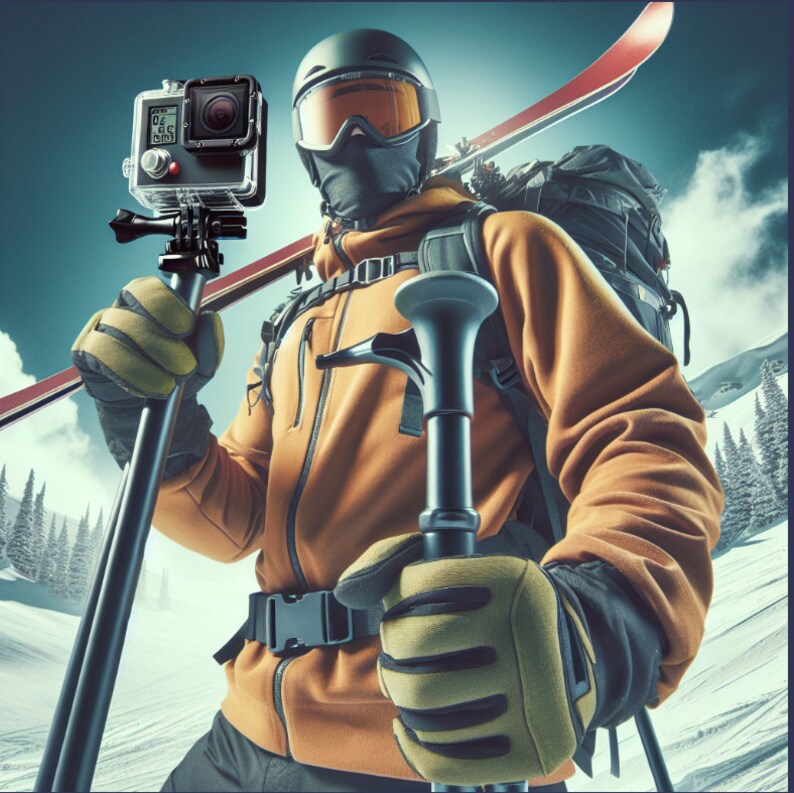 Gopro Insta360 Dji Ski Pole Mount - Etsy