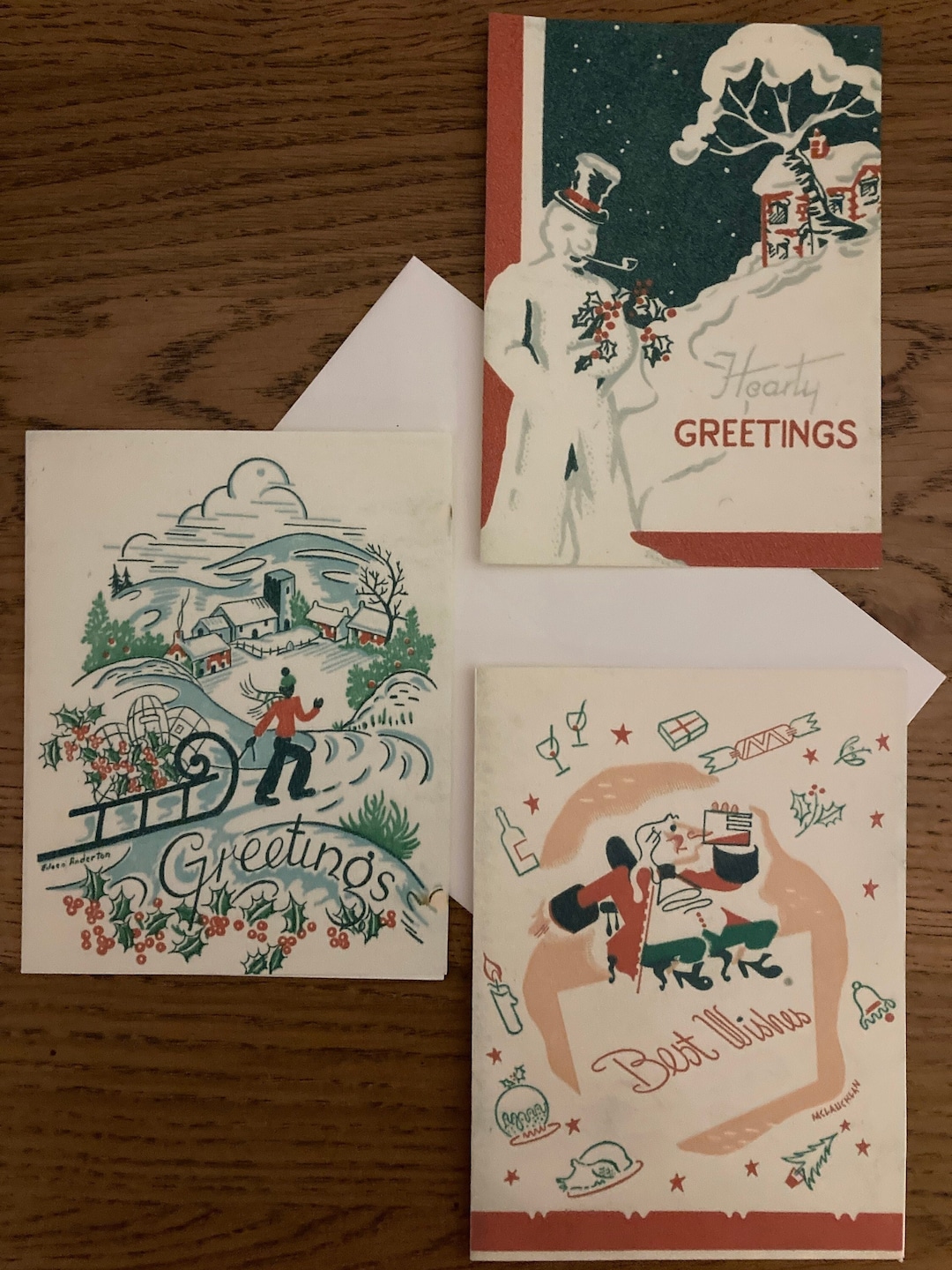 Vintage Handmade 1930s Christmas Cards With Paper Insert Packs - Etsy UK