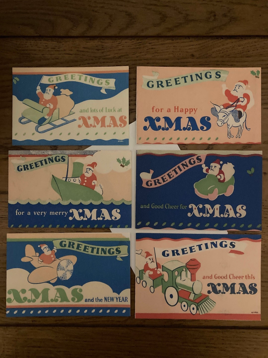 Vintage Handmade 1930s Christmas Cards With Paper Insert Packs - Etsy UK