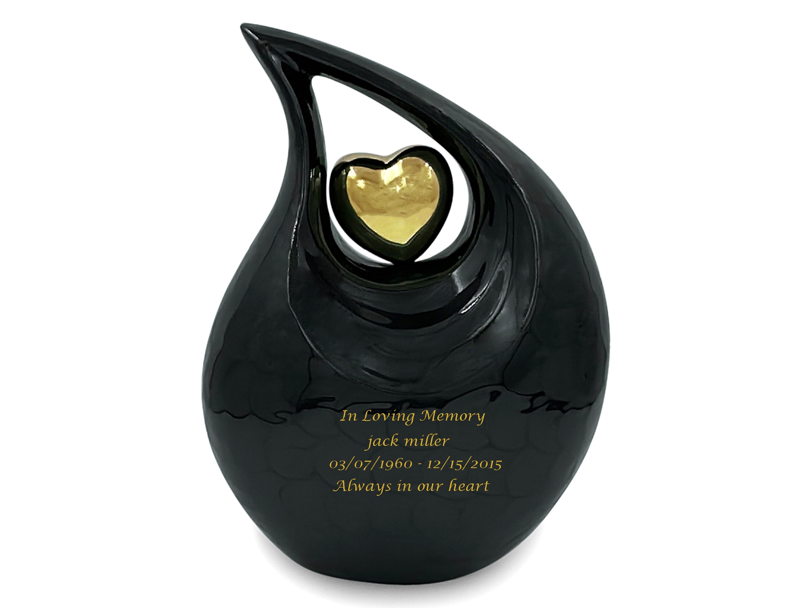Personalized Cremation Urn With Velvet Bag Unique Urn Memorial Urn ...