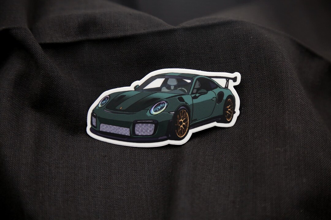 Porsche GT2RS Sticker Green - Etsy