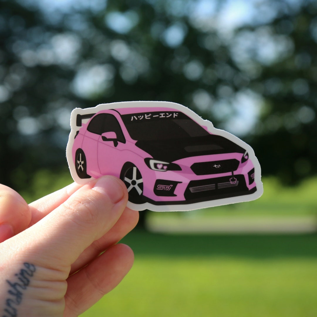 Subaru WRX STI Sticker Decal JDM Pink - Etsy
