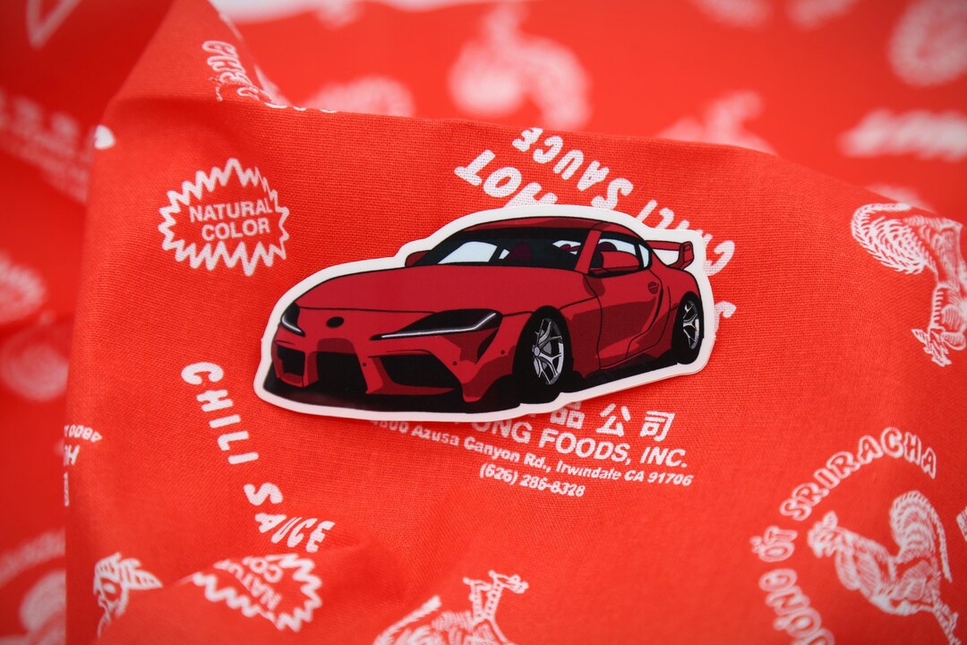 Toyota Supra MK5 Red Sticker - Etsy