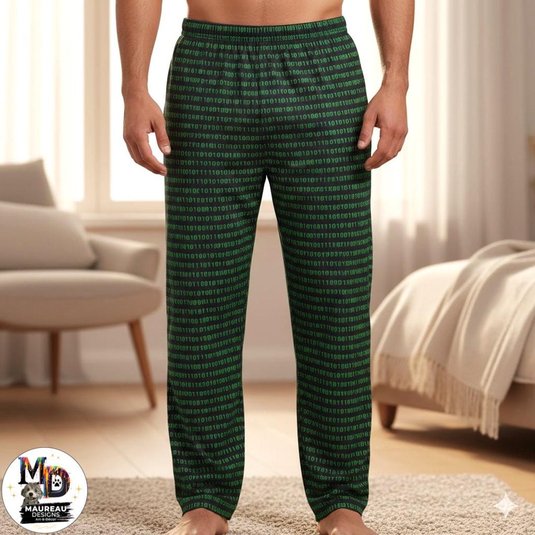 Binary Numbers Men's Pajama Pants, Pajamas, Gift for Him, Pajama ...
