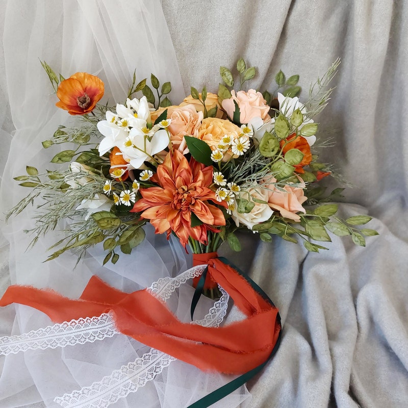 Orange Bouquet - Etsy