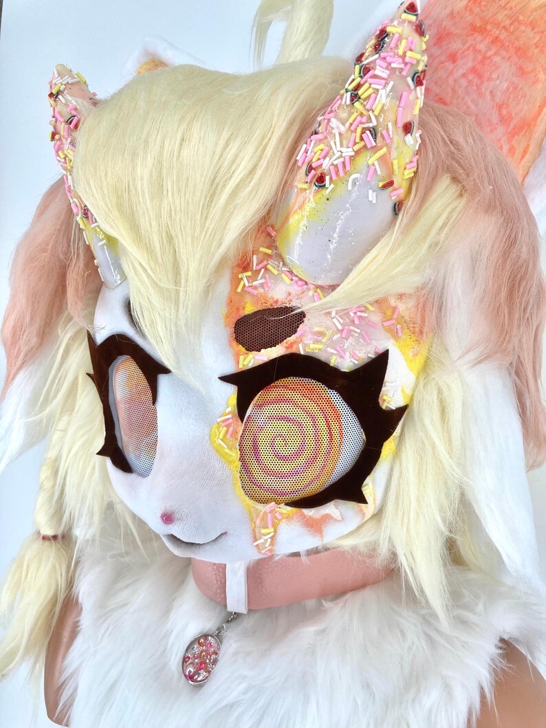 Fursuit Head Candy Cat Pre-made Kig - Etsy