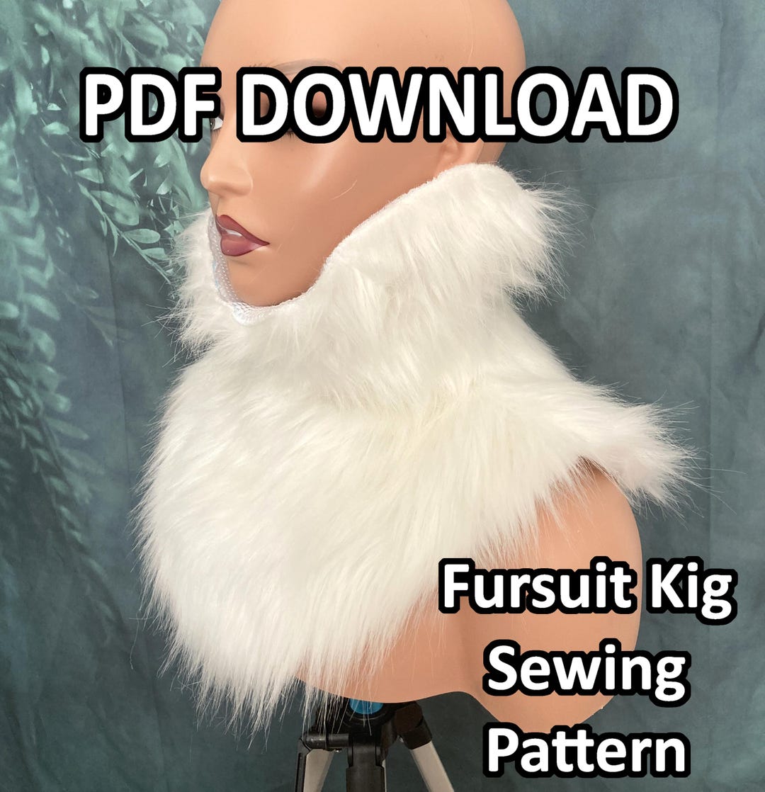 Basic Fur Neck Pattern W/ Zipper .PDF Files Downloadable Pattern ...