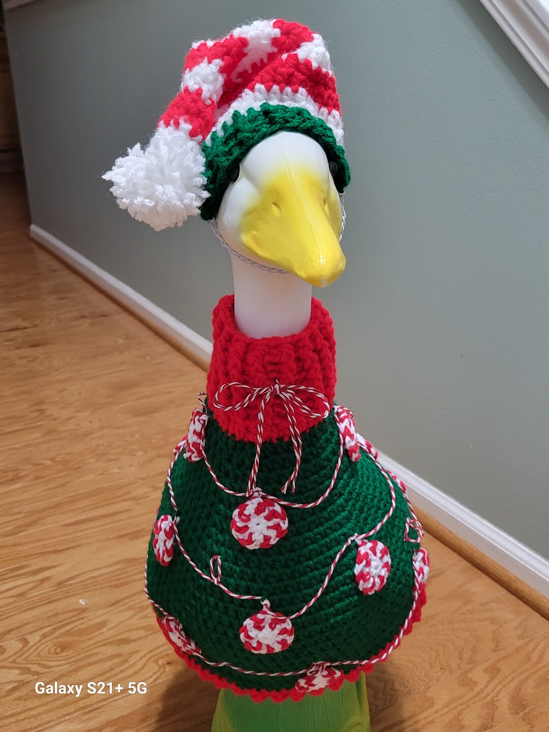 Porch Goose Peppermint Sweater - Etsy
