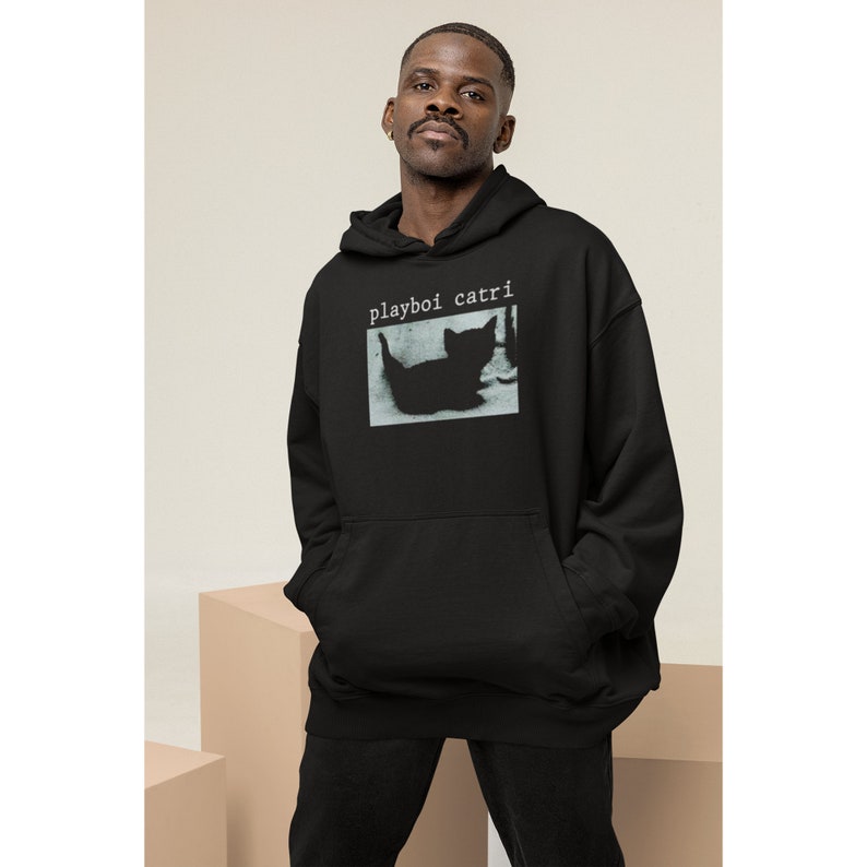Playboi Carti Black Cat Pullover Hoodies WLR Merch Opium - Etsy