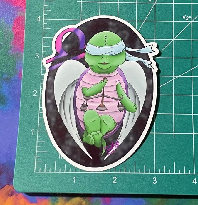 Zodiac Turtle Libra Sign - Etsy