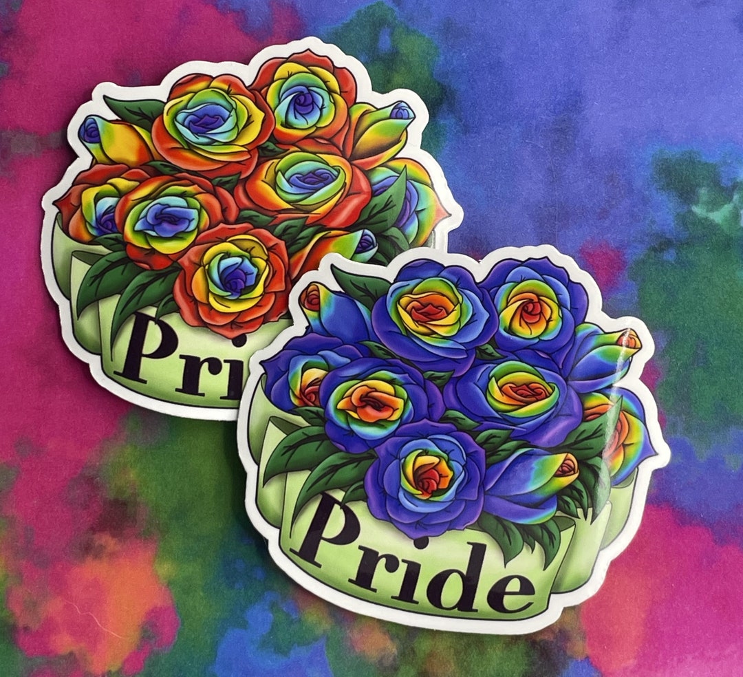 Pride Roses (pick One of the Two Color Styles) - Etsy