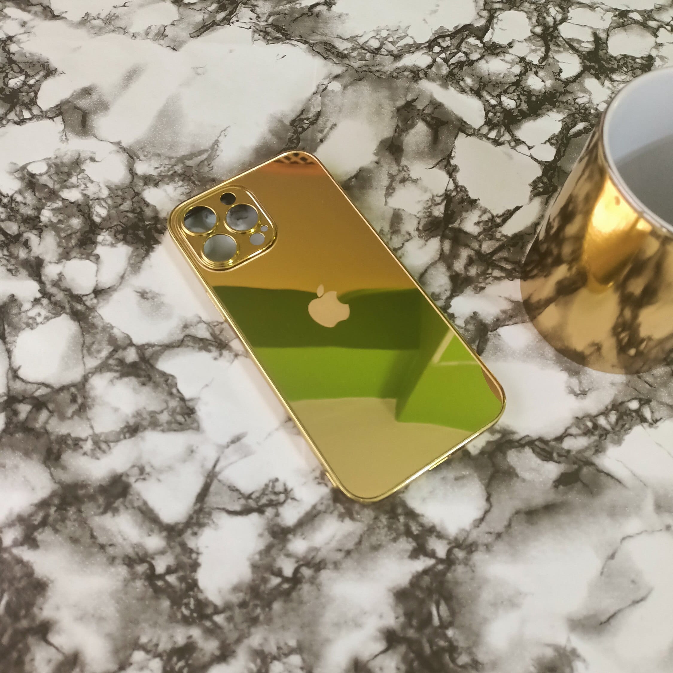 Buy Gold Customizable iPhone Case / Customizable Gold iPhone Case ...