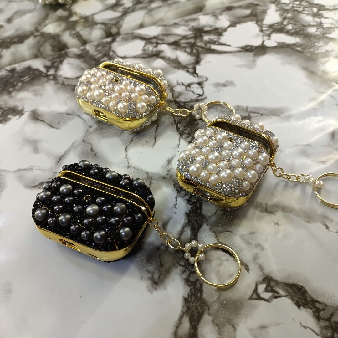 Gold Color Airpods Case With Stones / Camera Airpods Case With - Etsy