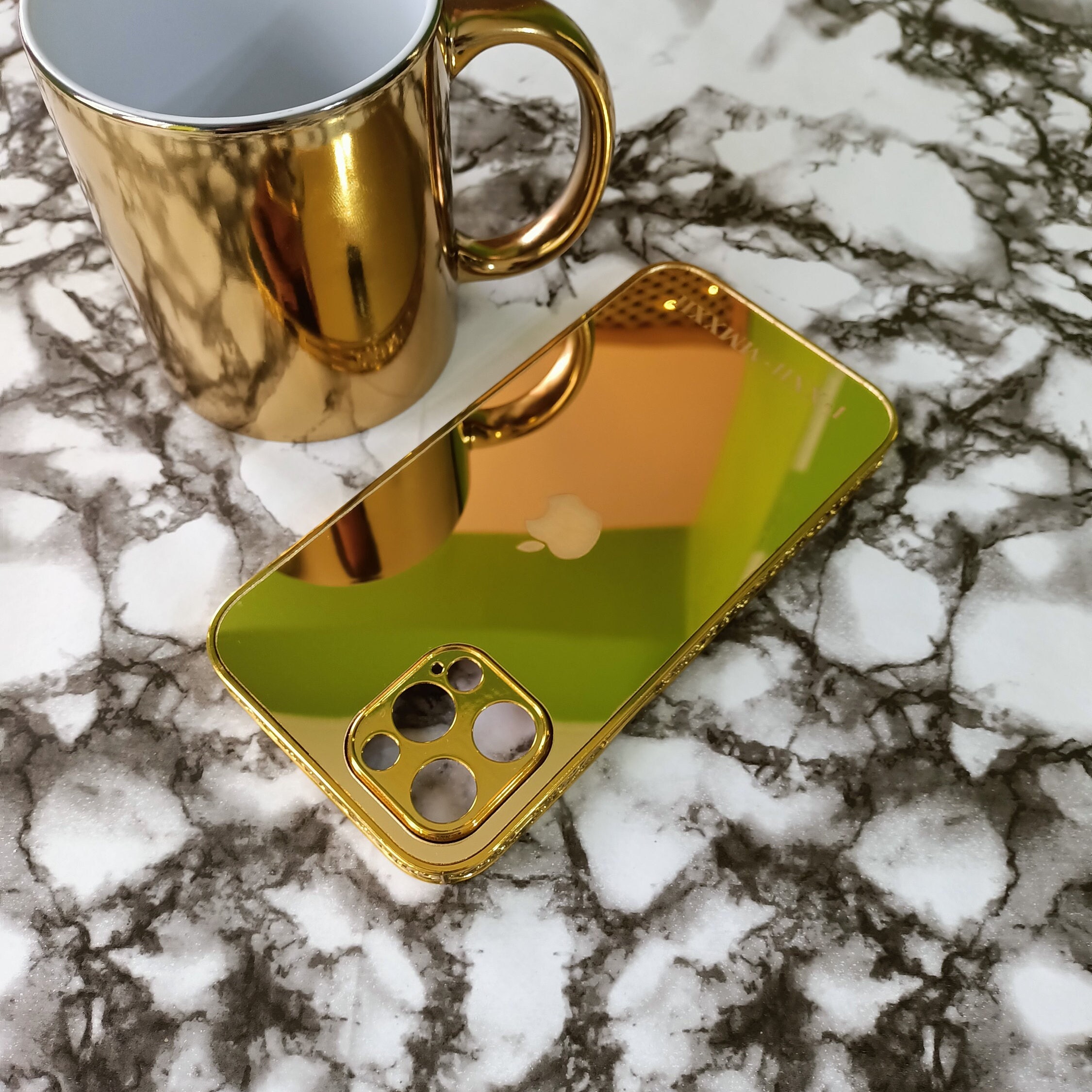 Gold Embroidered Customizable iPhone Case / Customizable Gold iPhone ...