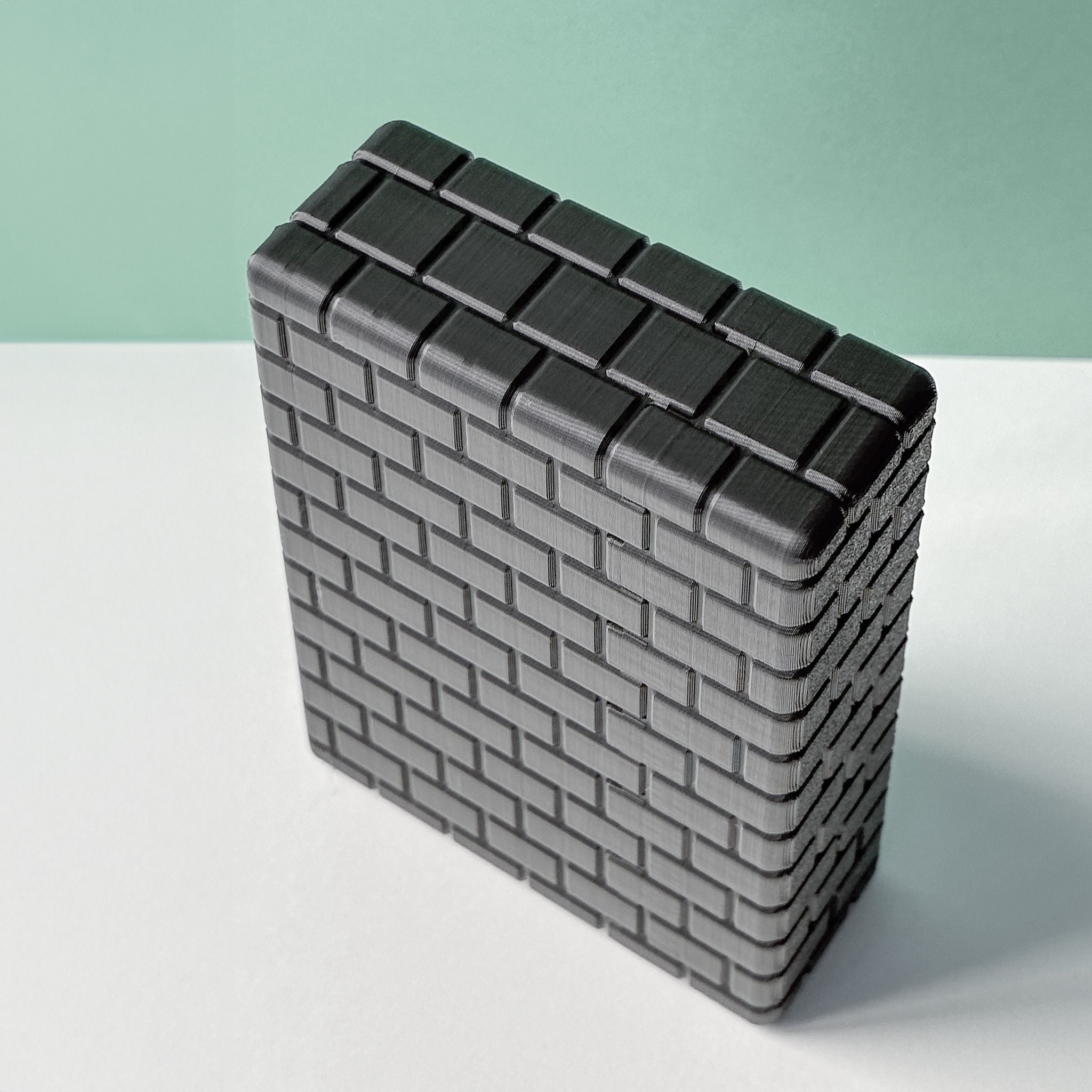 Grey Lego Brick Wall