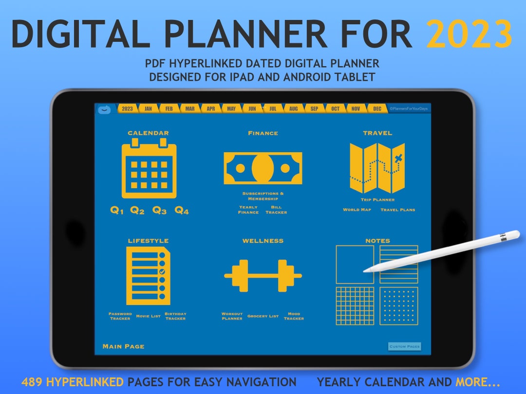 2023 Dated Digital Planner for Goodnotes and Notability - Etsy