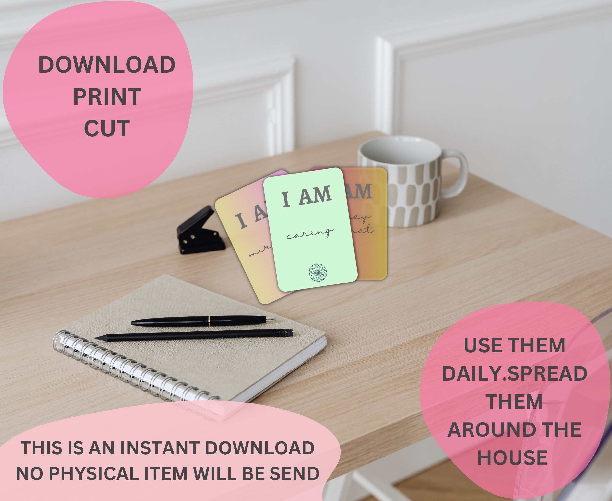 I AM Affirmation Cards, Positive Affirmation Cards, Daily Affirmation ...