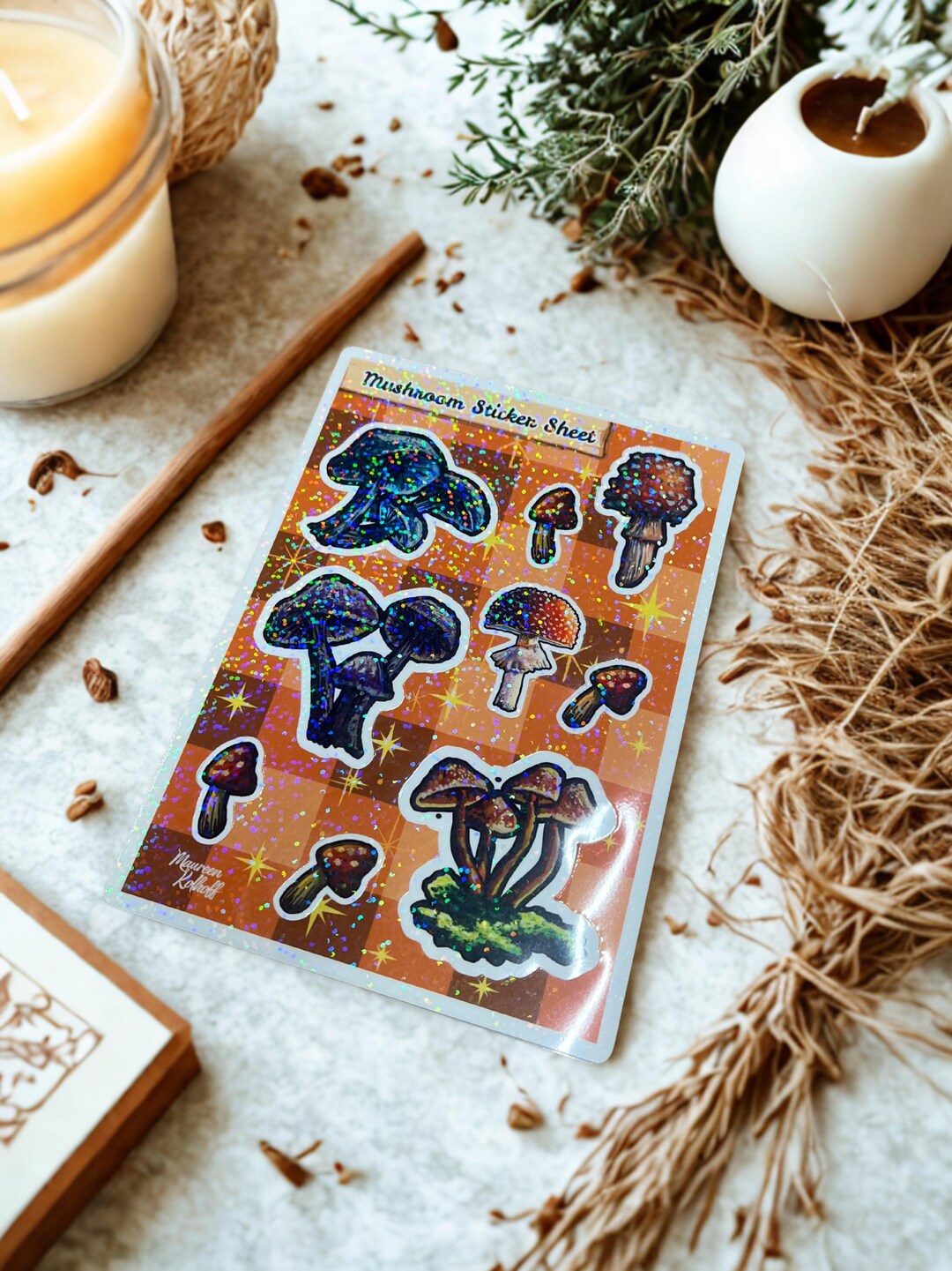 Mushrooms Sticker Sheet - Etsy
