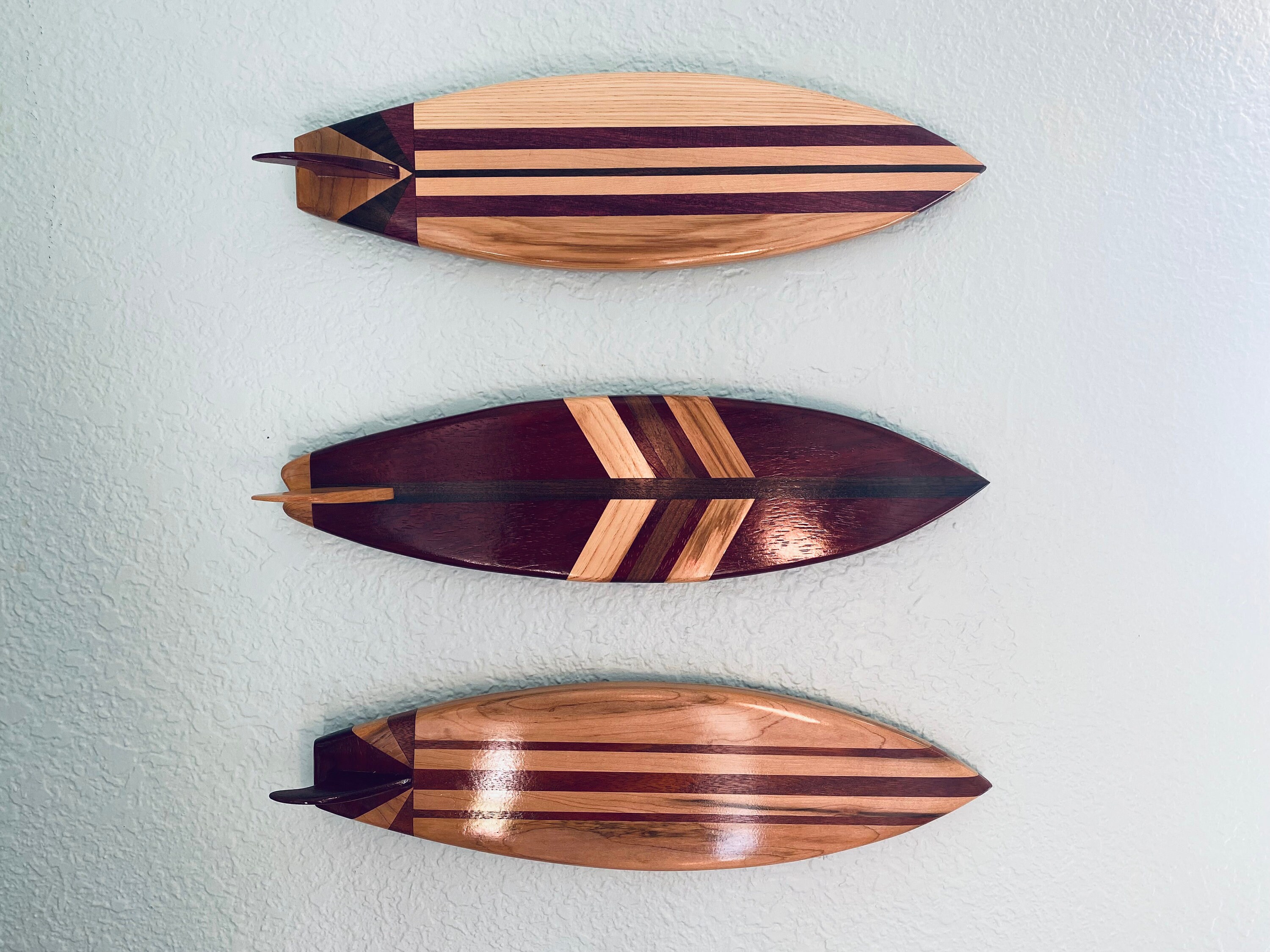 Surfboard Wall Art Surfing Decor Wooden Surfboard Beach Decor Wood ...
