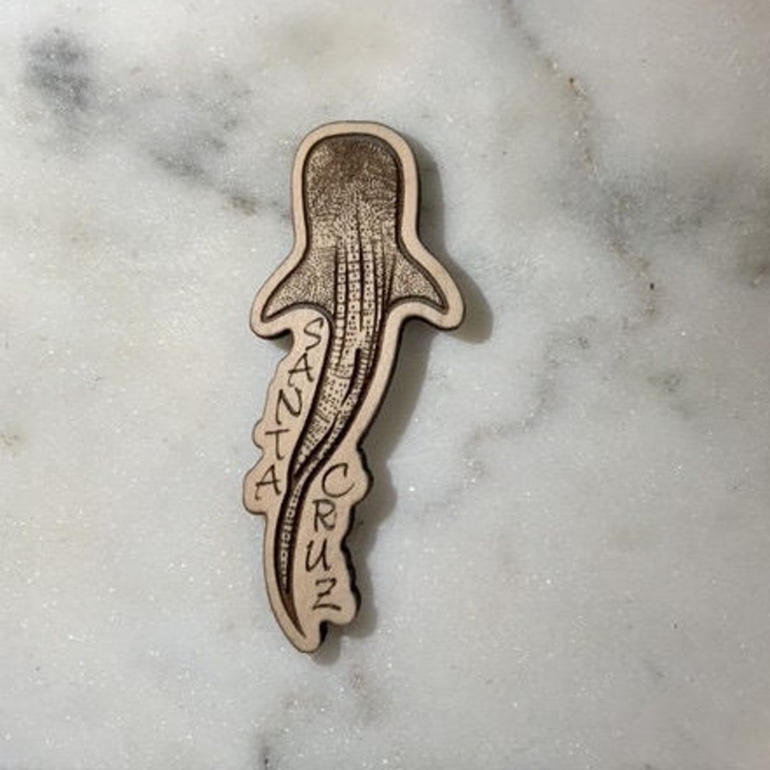 Whale Shark Wood Magnet Solid Wood Beach and Ocean Magnets L Coastal ...