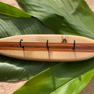 Hardwood Mini Surfboard Hook | Surfboard Hook | Jewelry Hanger | Key ...