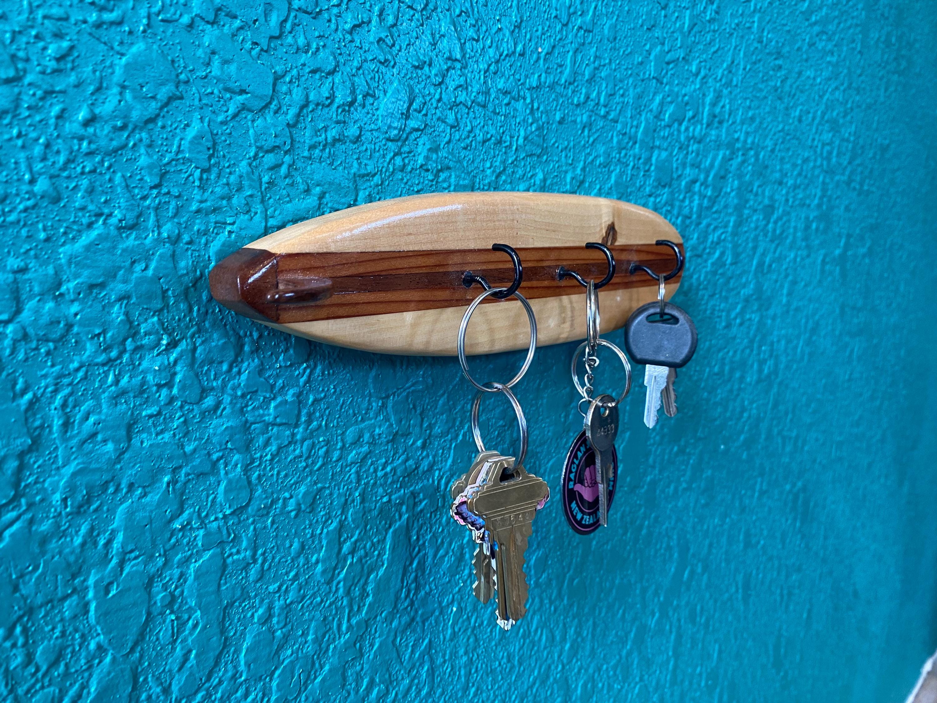 Hardwood Mini Surfboard Hook | Surfboard Hook | Jewelry Hanger | Key ...