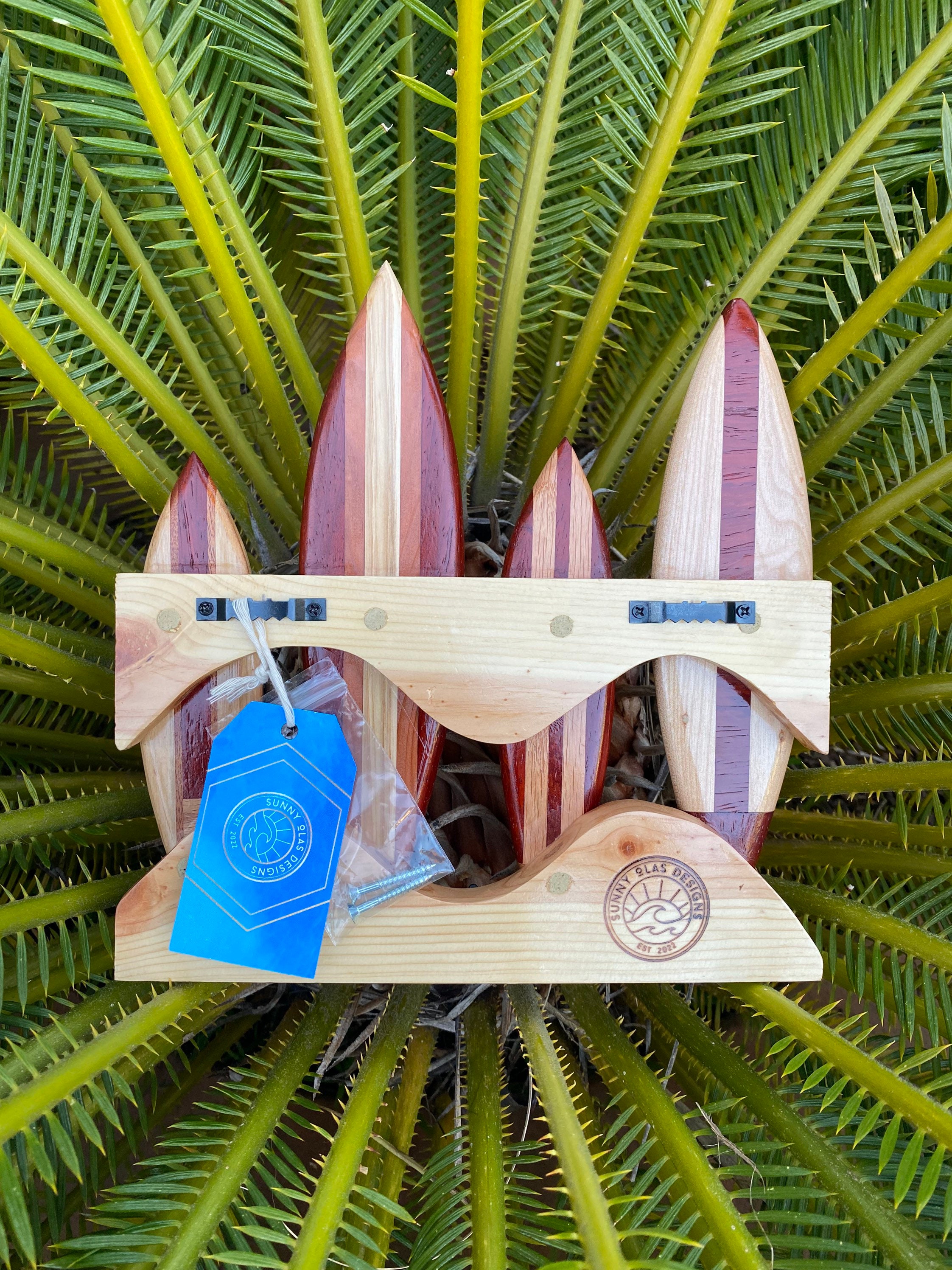 Mini Surfboard Key Holder Surfboard Hanger Wood Surfboard Beach Decor ...