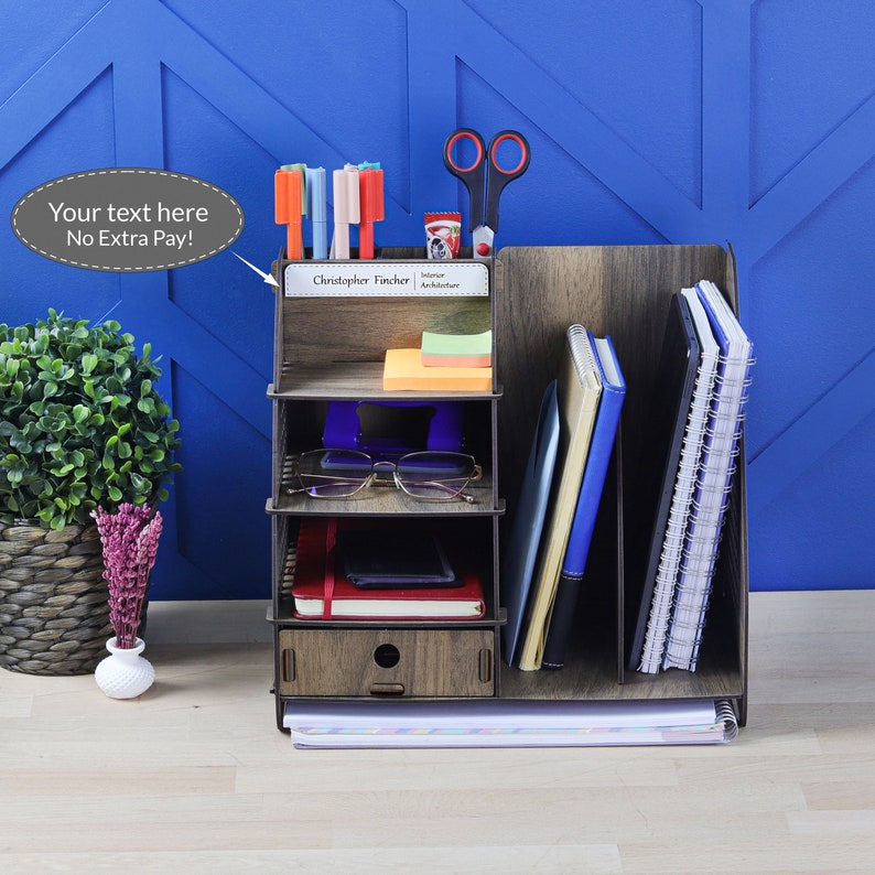 Personalized Desk Organizer Office Desk Accessories Docking - Etsy