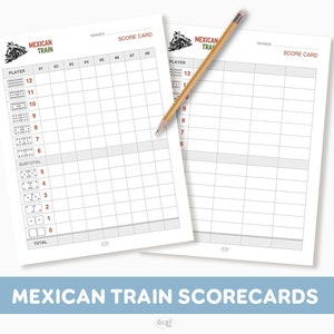 Mexican Train Scorecard | Mexican Train Scoresheet Printable PDF ...