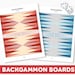 Colorful Backgammon Gameboards & Tokens| Backgammon Printable PDF ...